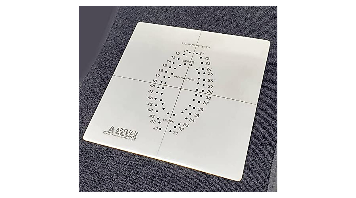 Rubber Dam Template - Precision Hole Punching Tool