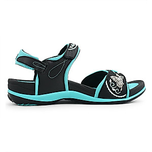 Gold Pigeon Shoes SIGNATURE Women Sandals, Water Sandal for Women Comfort Cushion Adjustable Magnetic Buckle: 5991 Blue Turquoise, Size 9-9.5 (5991-blue-40)