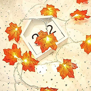 LIUPENGWEI Christmas String Lights, 3M, 20 LED Fairy Lights Theme Maple String Lights Home Decoration Fall Garden Garden Ghost Light
