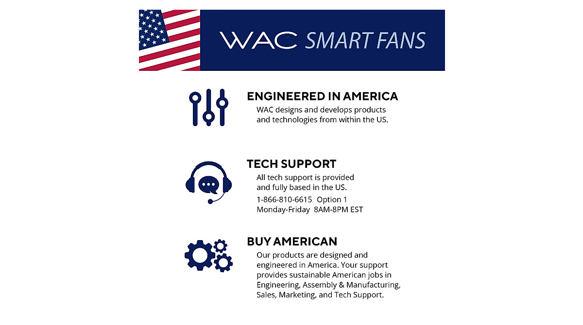 WAC Smart Fans Odyssey 54in Ceiling Fan with Smart Home Control