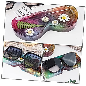 ADOCARN 2pcs Resin Glasses Holder Molds for Resin Silicone Coaster Mold Silicone Square Mold Eyeglasses Holder Making Mold Jewelry Storage Tray Molds Resin Silicone Mold Glasses Tray Molds