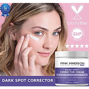 Anti Aging Dark Spot Corrector Cream for Face & Body - Made in USA - Skin Nourishing Age Spot Remover Women Men 4 OZ