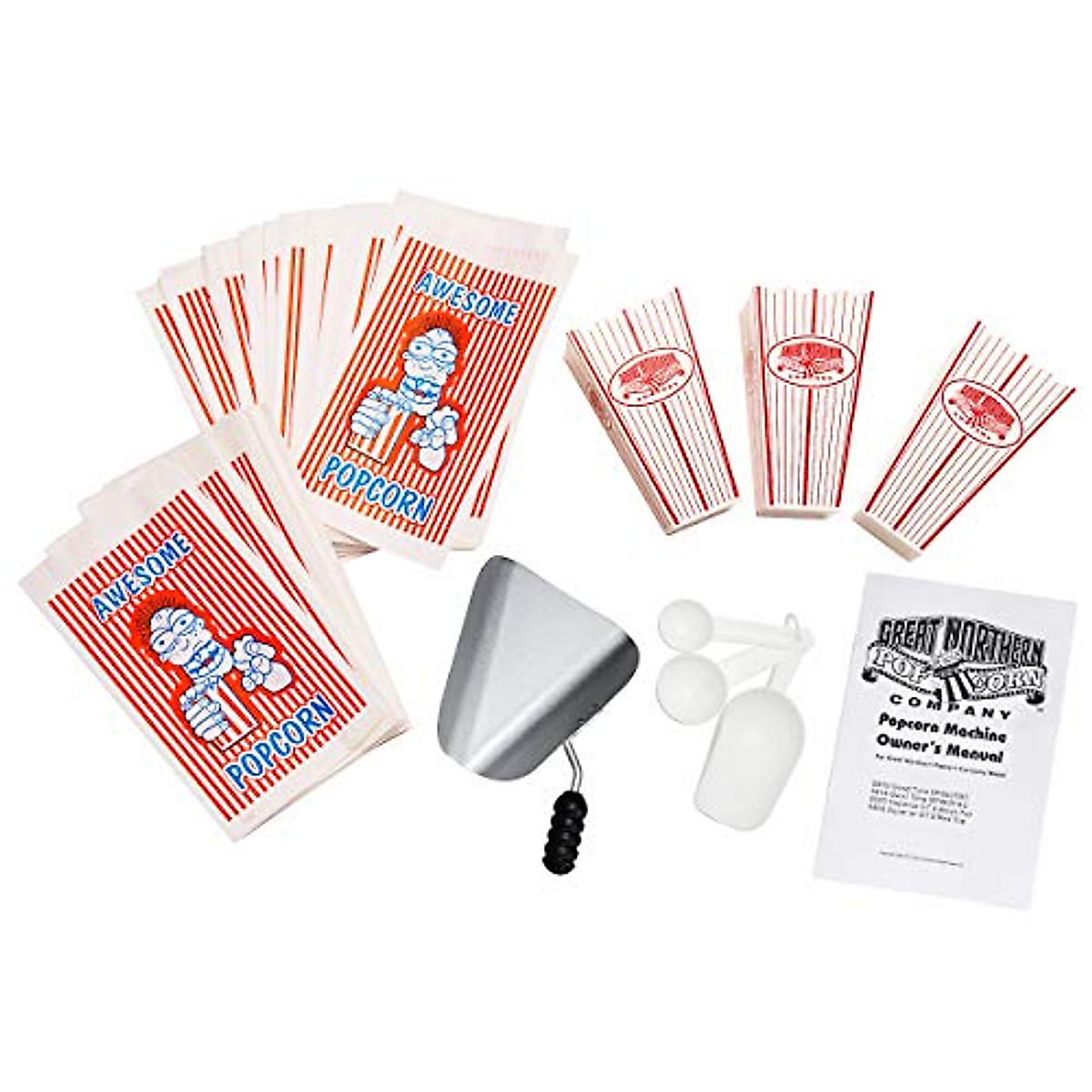 Great Northern Popcorn Countertop Style Popcorn Machine, Counter-top Popper, Red