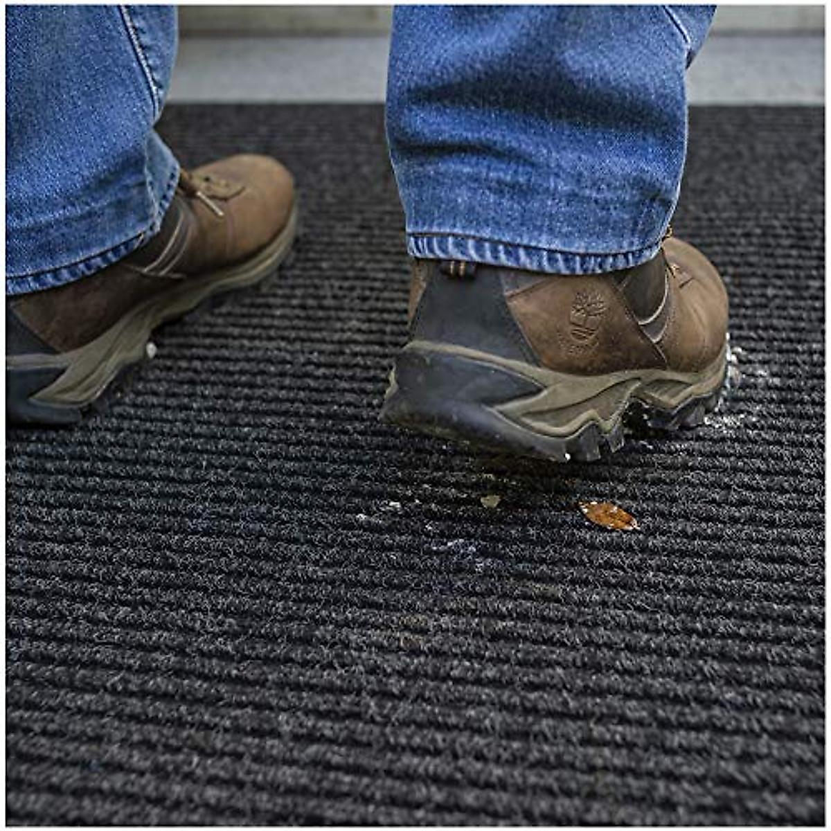 UNIMAT 4x6 Doormat - The Perfect Waterproof Welcome Mat for Your Home or Office with Dual Ribbed Rubber Backing (Charcoal)