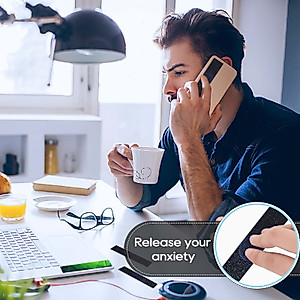 36 Pieces Calm Stickers for Anxiety Sensory Stickers Phone Tape Cute Fidget Textured Strips Toys Anti Stress Tactile Rough Sensory Calm Textured Strips Adhesives Anxiety Relief (Gradient Style)