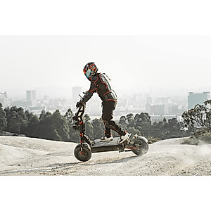 Electric Scooter, Adult high Power Dual Motor Professional Folding Off Road 14inch Fat tire Large Two Wheeled Vehicle,OBARTER X7,8000W 60AH60V,Ideal Condition Speed 56MPH,Range 125 Miles (with seat)