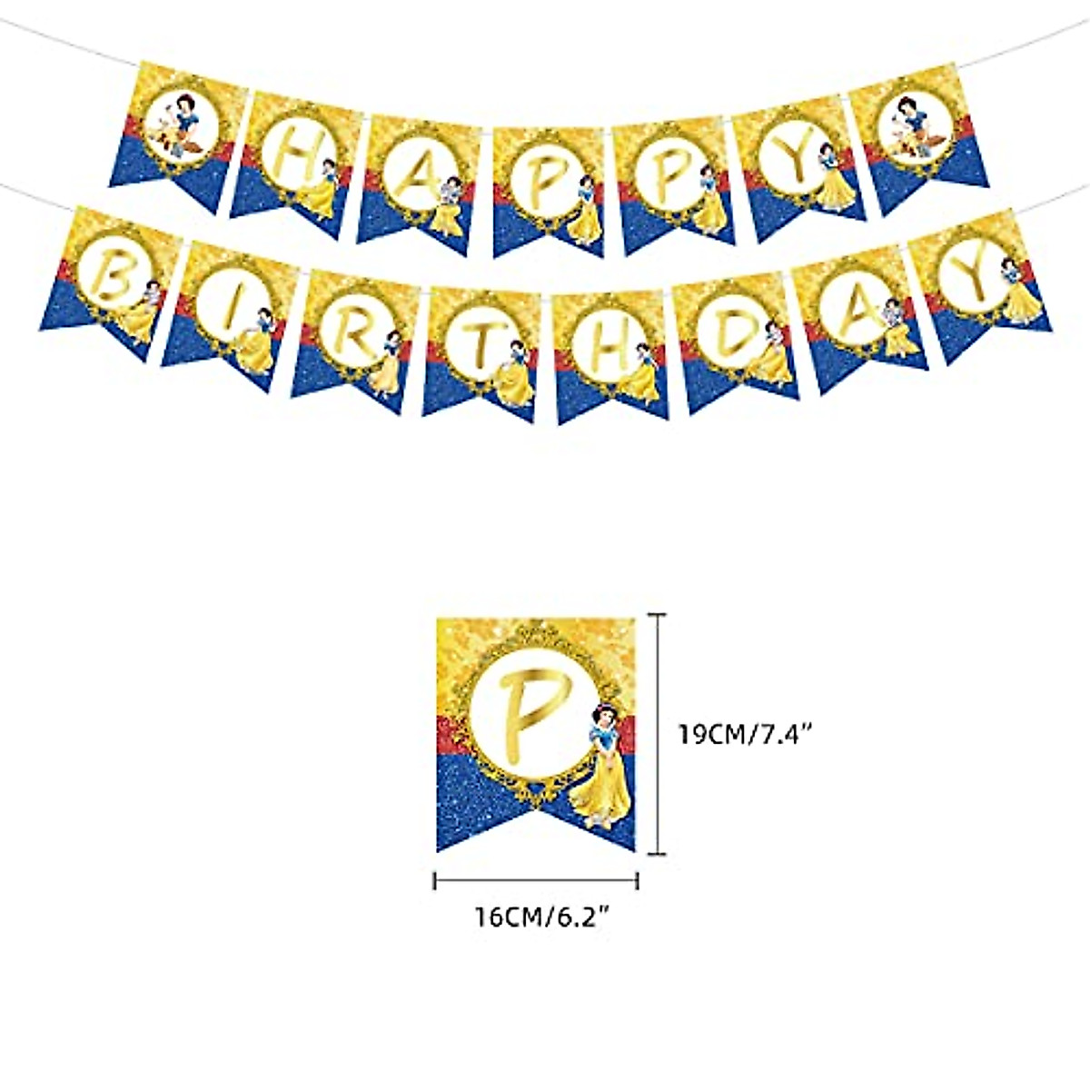 Nice Orange Birthday Party Supplies for Disney Princess, Snow White Theme Party Decoration