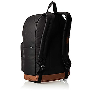 Herschel Pop Quiz Backpack, Black/Saddle Brown, Classic 22L
