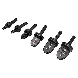 6Pcs Copper Pipe Swaging Tool Drill Bits,Professional Manual Flaring Tool Drill Bit Set 1/4 3/8 1/2 5/8 3/4 7/8