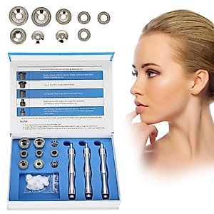 Peeling Tips, Replacement Skin Grinding Tips with Handle Stainless Steel Filter Set Beauty Machine Set