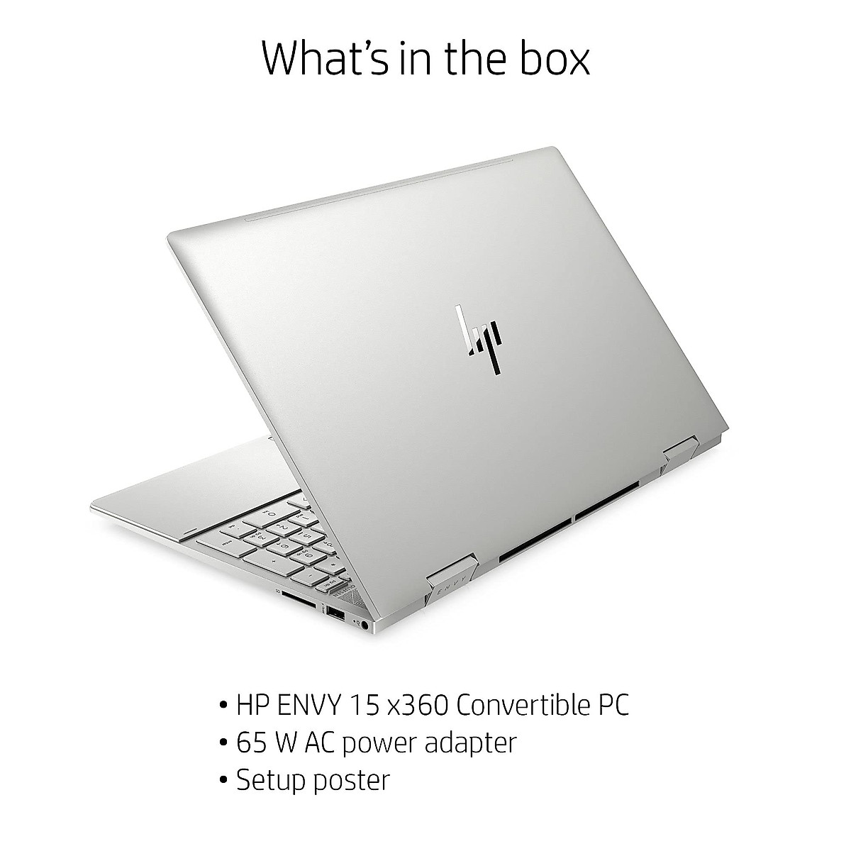 HP Newest Envy x360 Convert 15.6" FHD IPS Touchscreen Premium 2-in-1 Laptop, 11th Gen Intel Quad-Core i5-1135G7, 64GB RAM, 1TB PCIe SSD, Backlit Keyboard, Fingerprint, Windows 10 Home + HDMI Cable