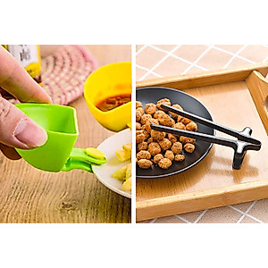 4 Pcs Finger Chopsticks - 1 Pcs Dip Clip Bowl, Snack Chopsticks , Creative Gamer Accessories and Kids Chopsticks, Finger Chopsticks For Snacking, Gaming Finger Sleeves Gift for Gamer and Snack Clips