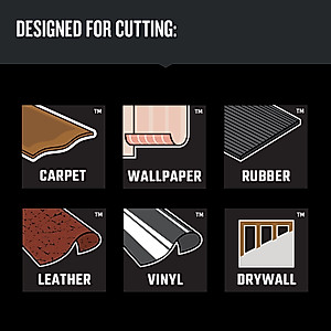 CRAFTSMAN Utility Knife Blades, 100 Pack, For Drywall, Leather, Rubber and More (CMHT11921A)