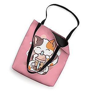 Cat Boba Tea Bubble Tea Anime Kawaii Neko Tote Bag