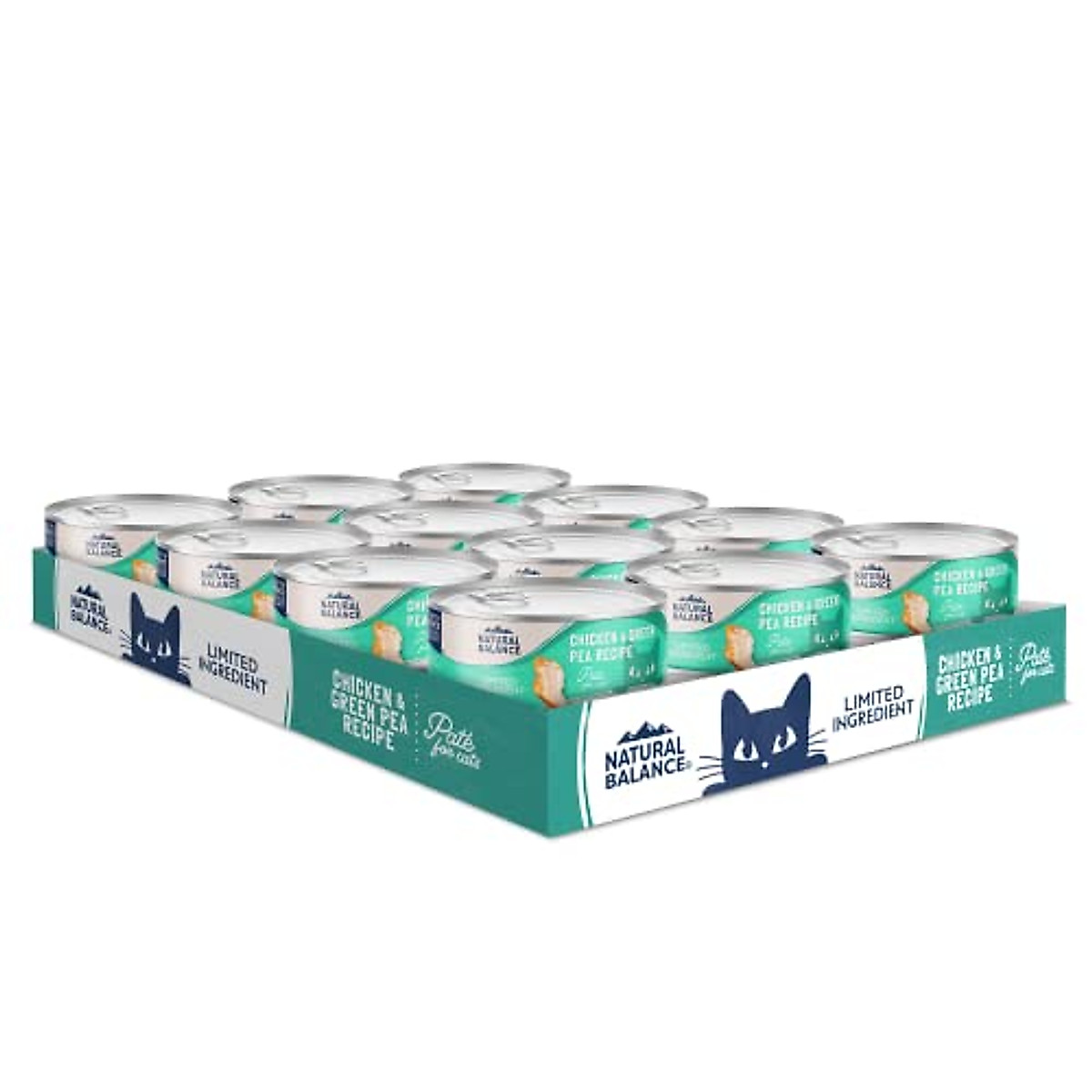 Natural Balance Limited Ingredient Adult Grain-Free Wet Canned Cat Food, Chicken & Green Pea Recipe, 5.5 Ounce (Pack of 24)