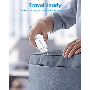 [3 Pack] European Travel Plug Adapter, JUNVANG International Power Adaptor with 20W Dual Port PD&QC 3.0 USB C Fast Charger Block for US to Most of Europe EU Germany France Italy Spain Iceland, Greece