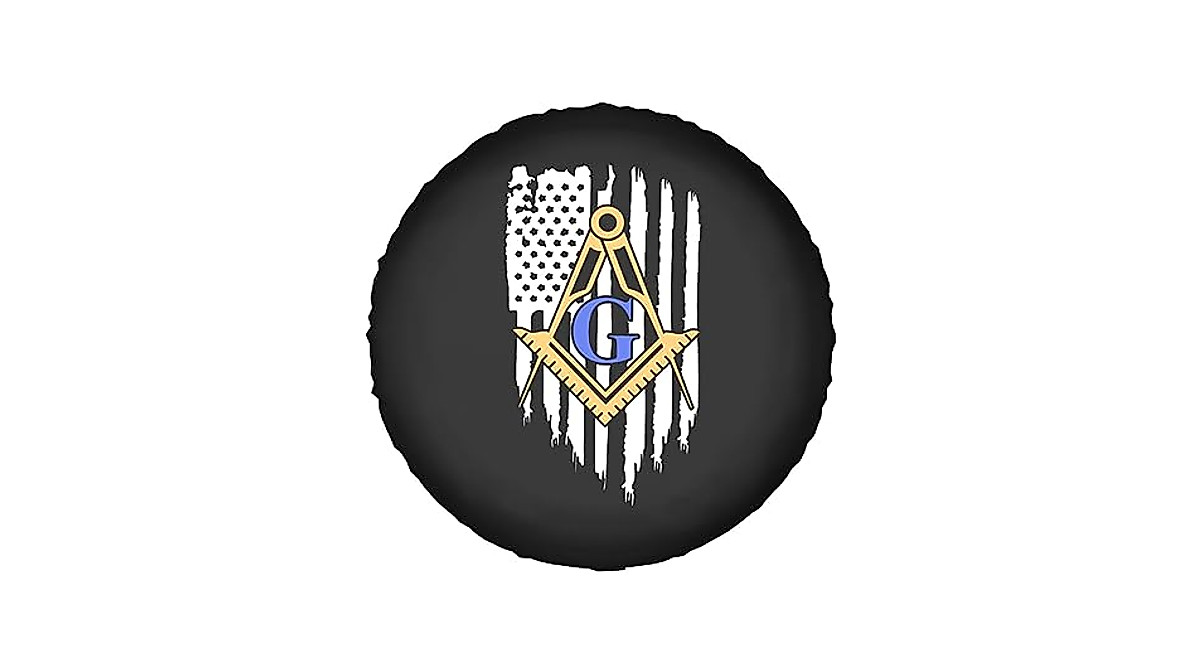 Freemason Masonic Tire Cover Waterproof Sunscreen Wheel Protectors for ...