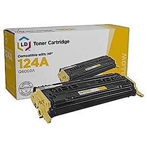 LD Products Remanufactured Toner Cartridge Replacement for HP 124A Q6002A (Yellow)
