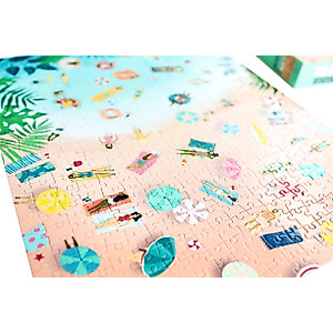 500 Piece Puzzles for Adults - Jigsaw Puzzles 500 Pieces - 500 Piece Puzzle - Day at The Beach - Beautiful Artistic Tropical Jigsaw Puzzles for Adults, Teens and Families