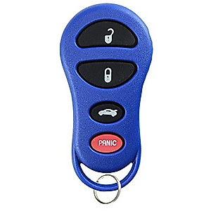 Keyless Entry Remote 4btn Navy Key Fob for Chrysler Dodge Jeep (04602260, GQ43VT17T)