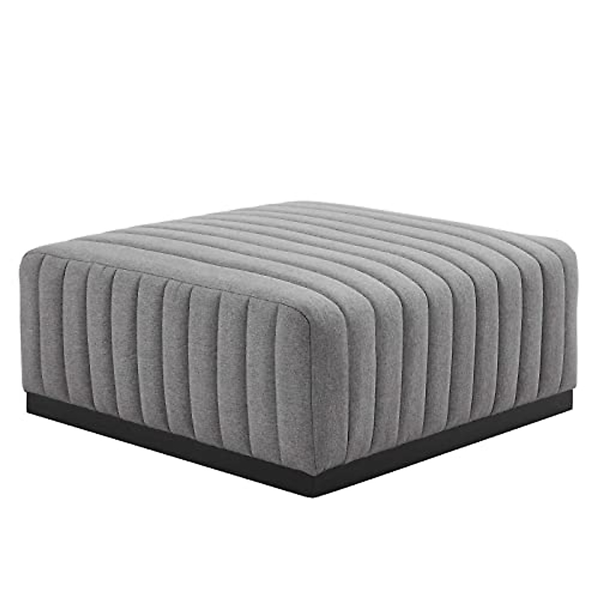 Modway Conjure Sectional, Black Light Gray