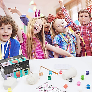 Jim&Gloria DIY Jumbo Squishies Paint Your Own Art And Crafts Kits Kawaii Squishy Toys For Boys And Girls Teens or Kids Birthday Gifts, Christmas Stockings Stuffers Thanksgiving Gift Basket (Pack of 3)