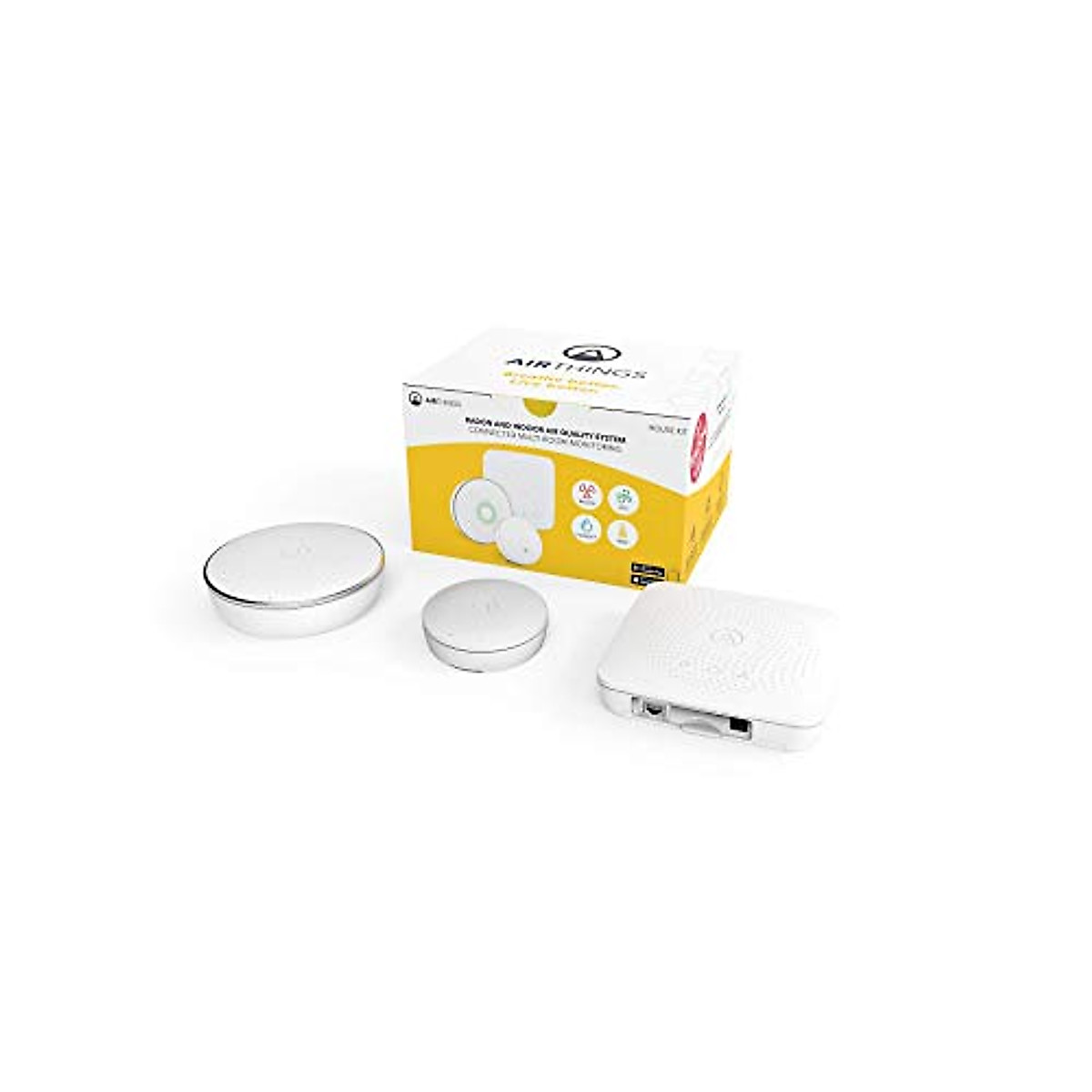 Airthings 4200 House Kit, Radon, Mold Risk & Indoor Air Quality Monitoring System, Multi-Room