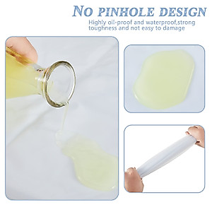 20 Pcs Plastic Aprons Vinyl Clear Waterproof Apron 47 Inches Unisex Transparent Apron Heavy Duty Plastic Aprons for Kitchen Cooking Cleaning Dishwashing Butcher Work