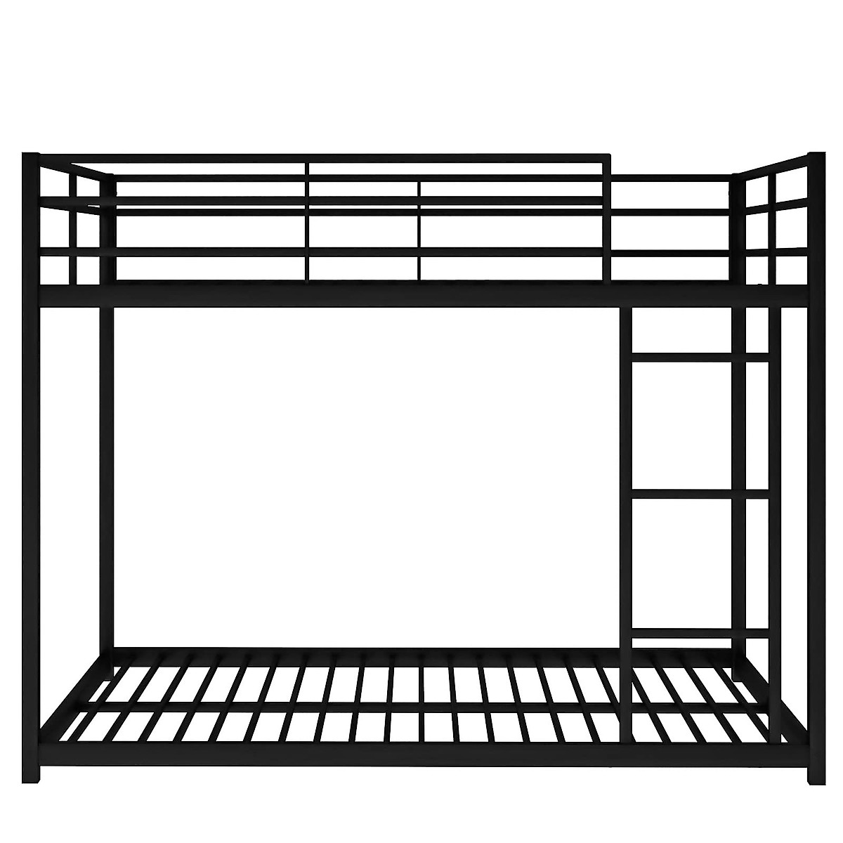 i-POOK Full Over Full Bunk Bed, Heavy Duty Metal Bed Frame with Ladder, Full Over Full Bunk Beds for Adults, Boys, Black