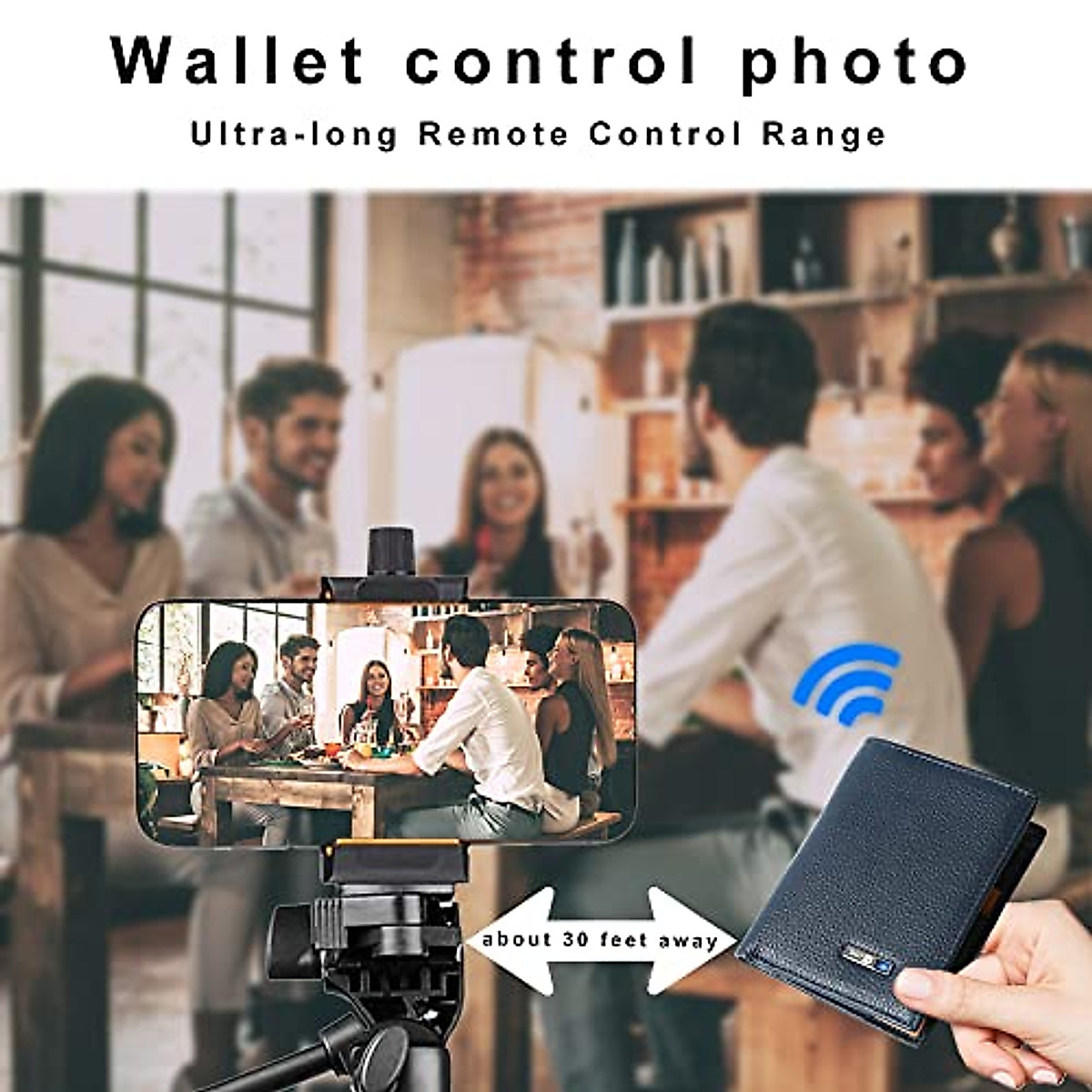 Anti-Lost Trackable Wallet for Men, Mens Wallet with GPS Position Locator & Bluetooth Tracker…