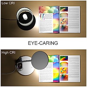 Vicsoon Desk Lamp, LED Desk Lamp for Home Office, Touch Table Lamp with 3 Color Modes 360° Adjustable Arm, Dimmable Desk Light with Pen Phone Holder, White