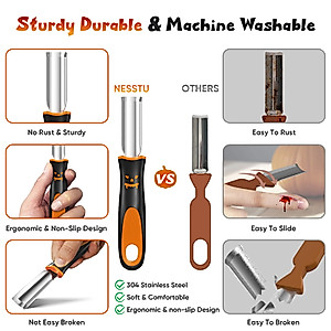 Halloween Pumpkin Carving Kit with Stencils, 30 PCS Professional Pumpkin Carving Tools, Heavy Duty Pumpkin Carving Knife, Safety Stainless Steel Jack-O-Lanterns Pumpkin Carving Set for Kids Adults