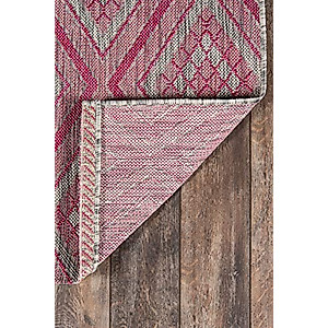 Madcap Cottage Lake Palace Rajastan Weekend Area, Indoor Outdoor Rug, 2' X 3', Pink