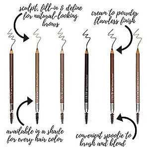 ZUZU LUXE Cream Brow Pencil (Flax - Blonde), Effortlessy sculpt and define eyebrows, natural finish, creamy formula. Natural, Paraben Free, Vegan, Gluten-free,Cruelty-free, Non GMO, 0.044 oz.