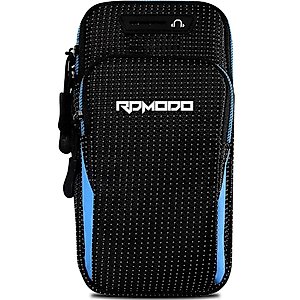 RDMODO Phone Holder for Running Armband, Large Capacity Running Band for iPhone 15 14 13 Plus Pro Max Samsung Galaxy S23 S22 Ultra 7.5 Inch Phone Armband, Water Resistance Arm Bag for Running Jogging
