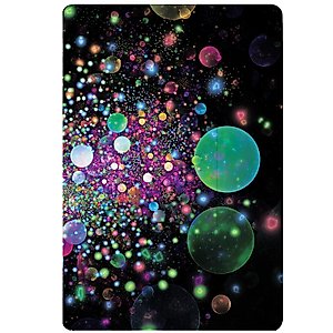 Berkin Arts Samsung Galaxy Compatible with Tab S8 Plus/ S7 FE/ S7 Plus Case 12.4 Inch Tri-Fold Stand Cover Holography Cosmic Colorful Galaxy Theme