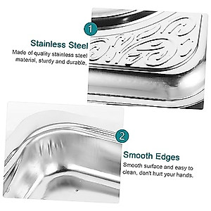 LABRIMP 1pc Dinner Plate to Go Plates with Lids Containers for Fruit Square Containers with Lids Chafing Dishes Cold Flat Square Tray Food Holding Plate Simple Tray Dish Tray Snack Platter