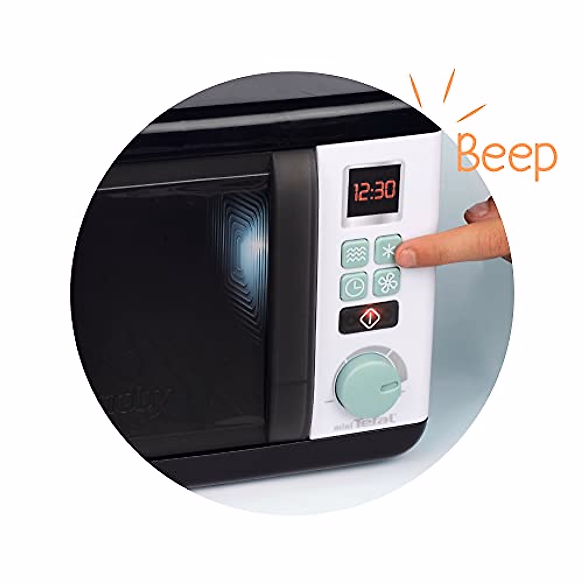 Smoby 310598WEB Tefal Electronic Microwave, Black, White