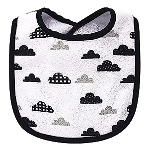 Hudson Baby Unisex Baby Cotton and Polyester Bibs, Moon And Back, One Size