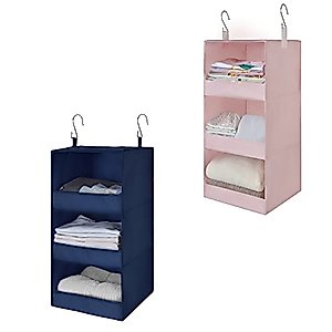 GRANNY SAYS Bundle of 1-Pack Closet Hanging Organizer & 1-Pack Hanging Organizer for Closet