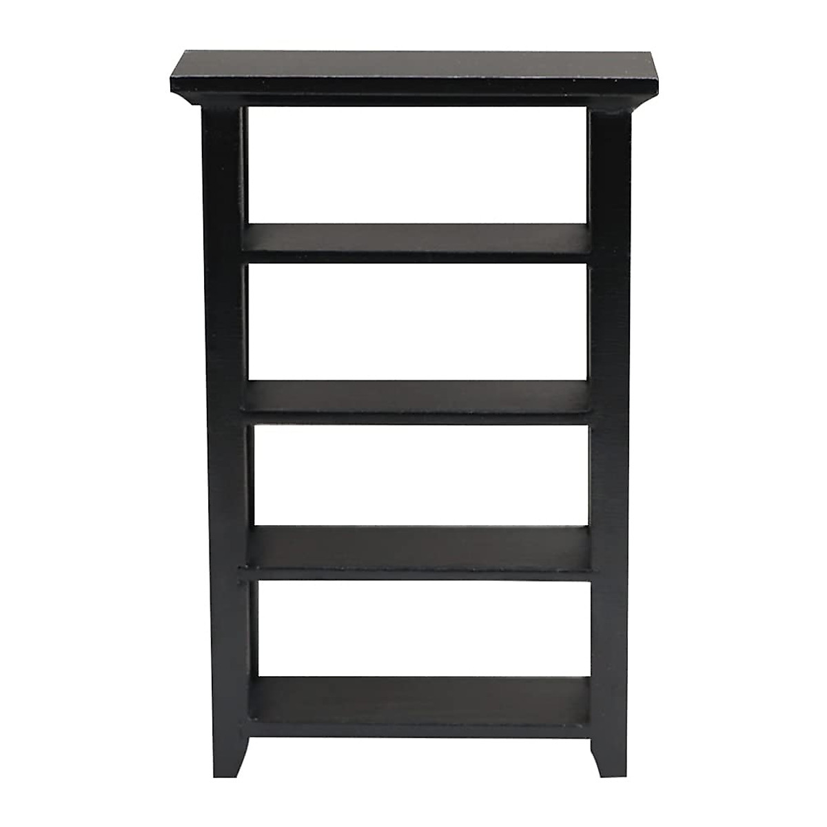 Toyvian Dollhouse Mini Bookshelf Model Miniature Display Bookcase Mini House Drawer Cabinet 4- Layer Wood Micro Scene Furniture DIY Storage Box