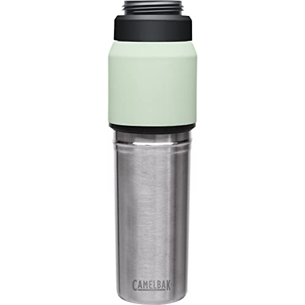 CamelBak MultiBev Water Bottle & Travel Cup – Vacuum Insulated Stainless Steel – Moss/Mint – 22 oz bottle & 16 oz cup