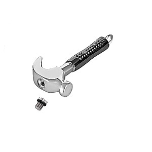 GMXLin Men Hammer Cremation Urn Necklace for Ashes Stainless Steel Pendant Holder Memorial Keepsake for Dad Brother