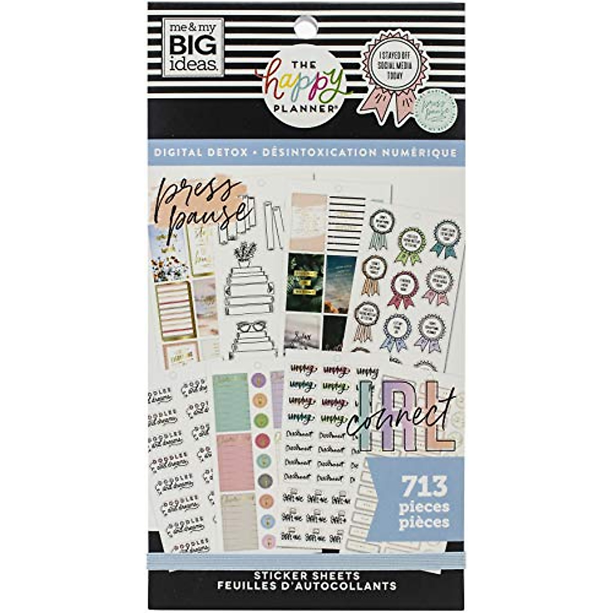 ME & MY BIG IDEAS Happy Planner STCKRS DIGI, Digital Detox, 713/Pkg