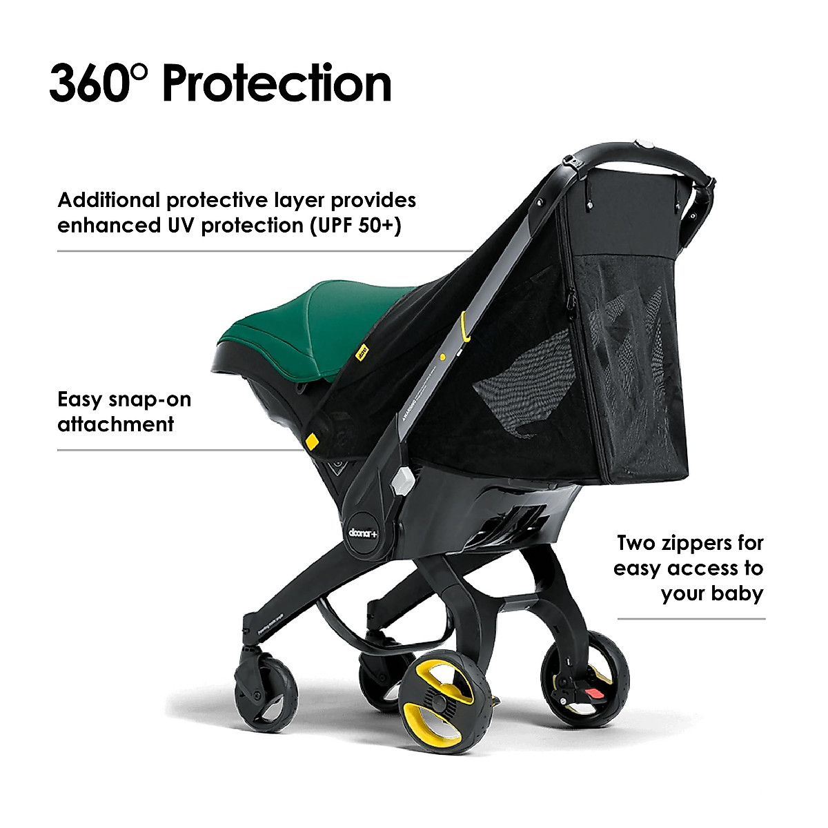 360 Sun Cover Protection Accessory for Doona Stroller Car Seat