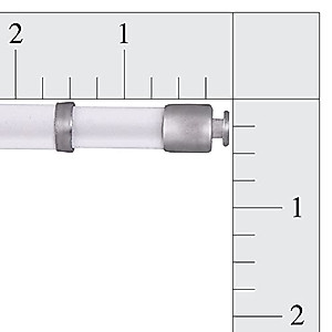 Interior Living 16-28 in. Adjustable Petite Round Sash Rod, 2-Pack, 7/16 in. Diameter, White