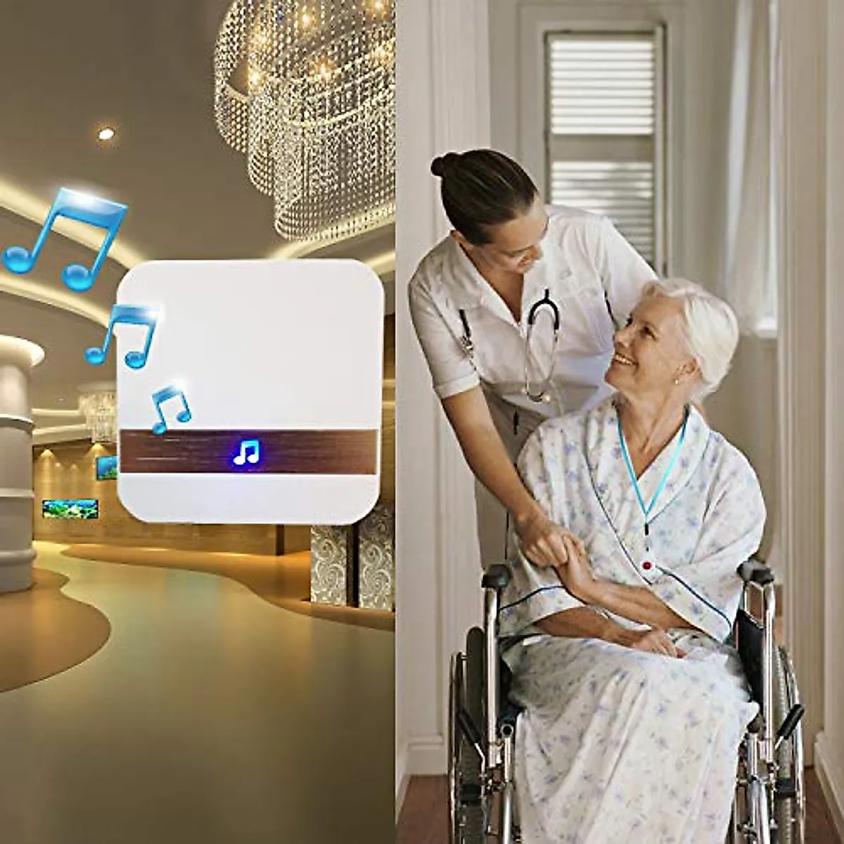 Wireless Life Alert for Seniors - Caregiver Pager - IP55