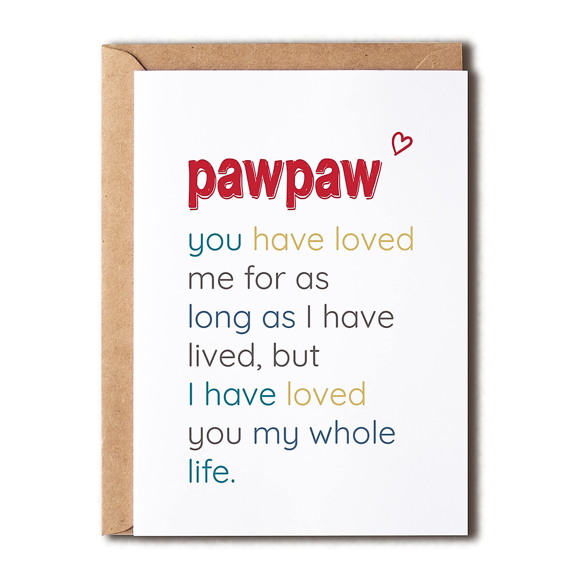Pawpaw You Have Loved - Special Pawpaw's Day Card - Birthday Card For Pawpaw - Sentimental Card For Pawpaw - Meaningful Card For Pawpaw…