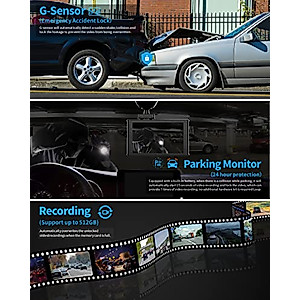 ONDASHCAM 4K Dash Cam with 3.5" LCD Display, 2160P UHD Car Camera Built in WiFi & GPS with Night Vision, G-Sensor, WDR, 170°Wide Angle & Parking Monitor (32GB Micro SD Card Included)