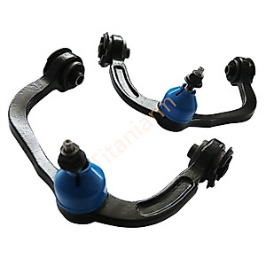 Titaniarm 6Pcs Front Suspension Kits | Upper Control Arm Ball Joint Assembly (OE Numbers: K80306 K80308) Compatible with 2005-2008 Ford F150 | 2006-2008 Lincoln Mark LT (4WD Only)